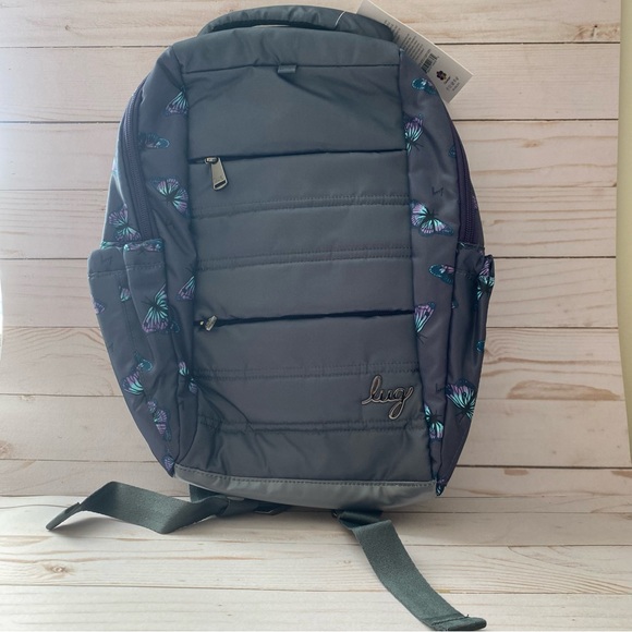 lug | Bags | Butterfly Gray Colorblocked Backpack Hopper By Lug | Poshmark